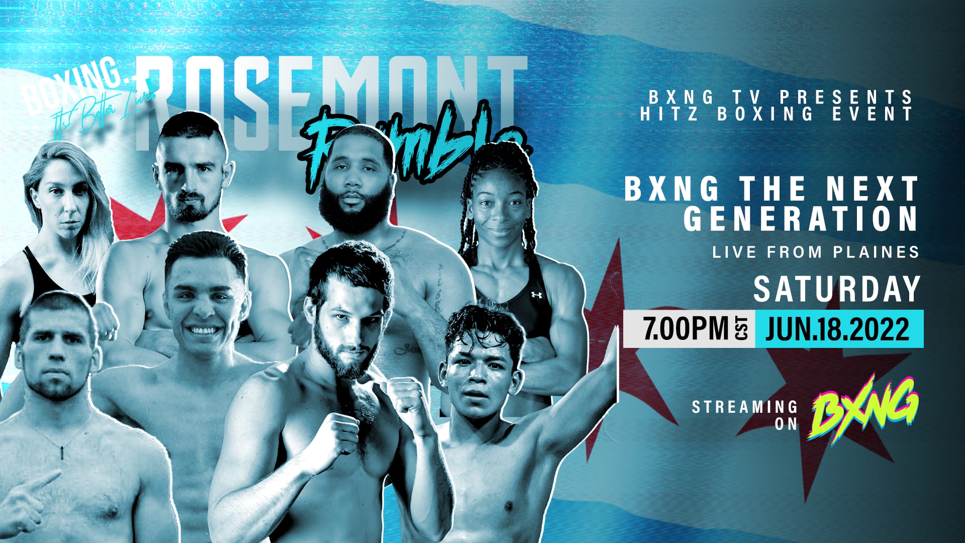 BXNG TV Presents Hitz Promotions Boxing Event Live Stream 06/18/22 - BXNG