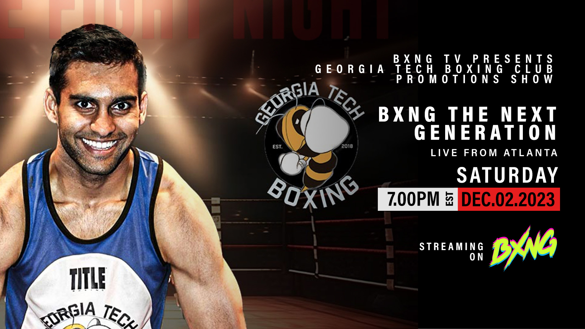 BXNG TV Presents Georgia Tech Boxing Club Promotions Show Live Stream ...